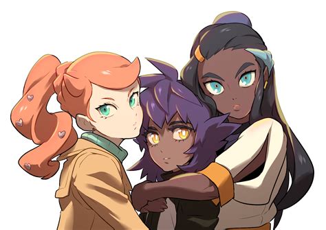 Leon Nessa And Sonia Pokemon And 3 More Drawn By Redlhzz Danbooru