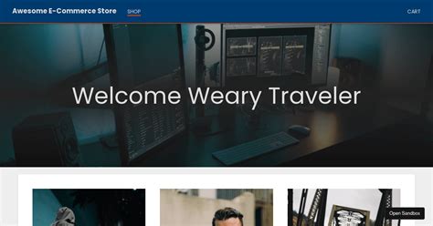 E Commerce With React Codesandbox