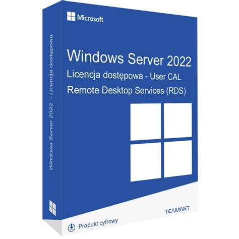 Microsoft Windows Server 2022 RDS 1 User CAL Cena Kup Taniej