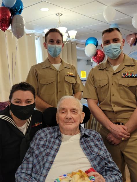 Wwii Vet Celebrates 100th Birthday Bangor Nursing And Rehabilitation Center