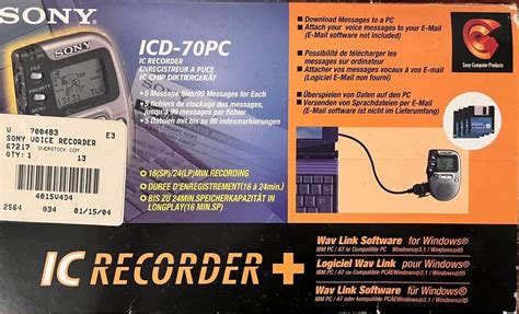 Sony Ic Recorder Icd 70pc Audio Voice Recorders On Carousell
