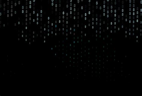 Dark Green Vector Template With Dollar Usd Usa 12230736 Vector Art