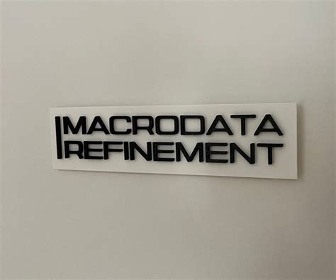 Macrodata Refinement Lumon Sign From Severance Etsy