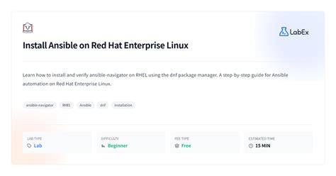 Rhel Red Hat Enterprise Linux 에 Ansible 설치 방법 단계별 가이드 Labex