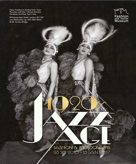 1920s Jazz Age Fashion Photographs Exhibition Poster Fashion And