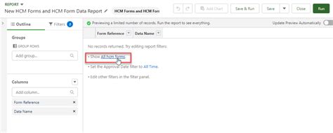 Reporting On Forms