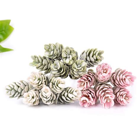 6 головок искусственная сосна орехи конусы Искусственные цветы ананас трава для свадьбы