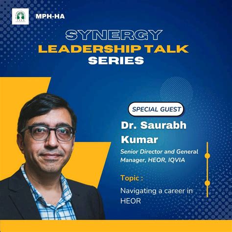 Thanking Dr Saurabh Kumar For His Session On Heor Tiss Mph Health