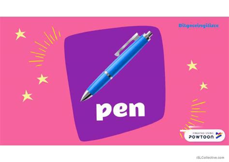 Classroom Objects Ppt Pictionary Pi English Esl Powerpoints