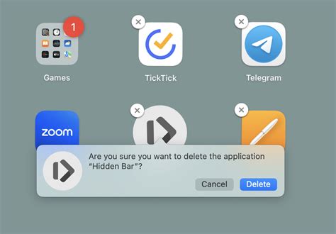 how to remove apps from launchpad on a mac
