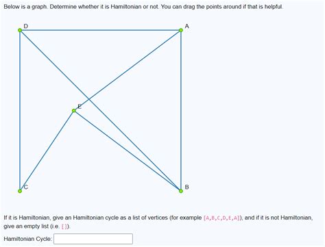 Solved Below Is A Graph Determine Whether It Is Hamiltonian