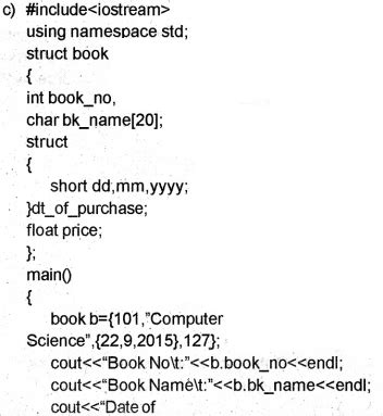 Plus Two Computer Science Chapter Wise Previous Questions Chapter Structures And Pointers