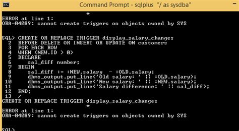 Oracle Is There Any Way To Create Triggers Owned By Sys Or What Will