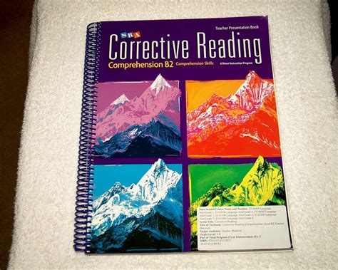 Corrective Reading Comprehension Level B2 Presentation Book