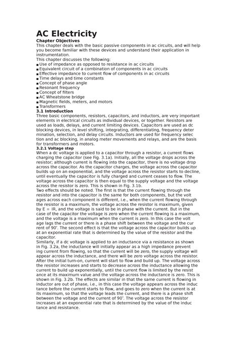 process control applications 91 ac electricity chapter objectives