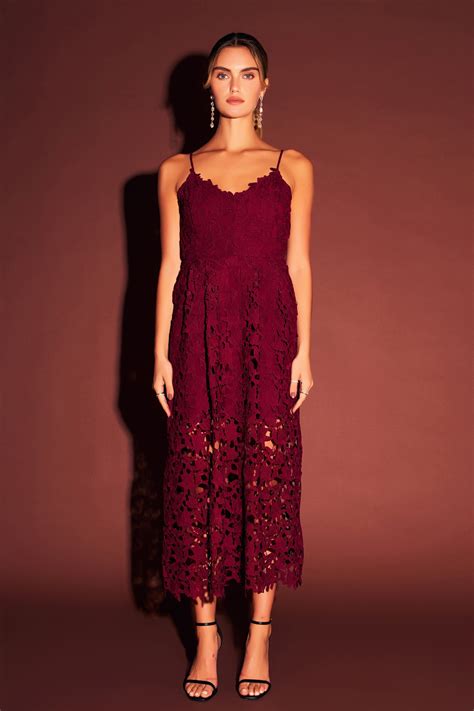 Lace Midi Dress Endless Rose