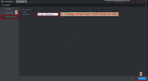 Change Password Reset Email On Dahua Recoder Application System