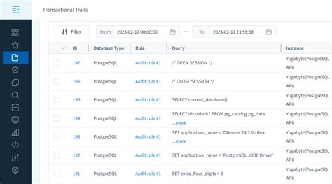 what is yugabytedb audit trail