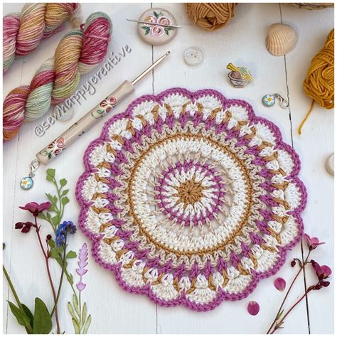 Crochet Mandala Pattern Mandala Doily Patterncrochet Etsy