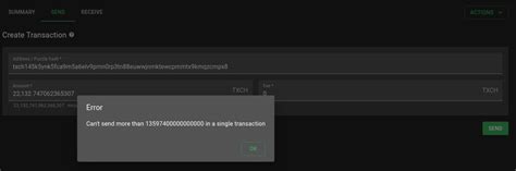 Bug Sending More Xch Then In The Wallet Doesnt Return User Friendly Error · Issue 13737
