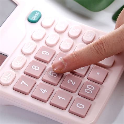 Color Calculator 12 Digit Display Financial Office Grandado