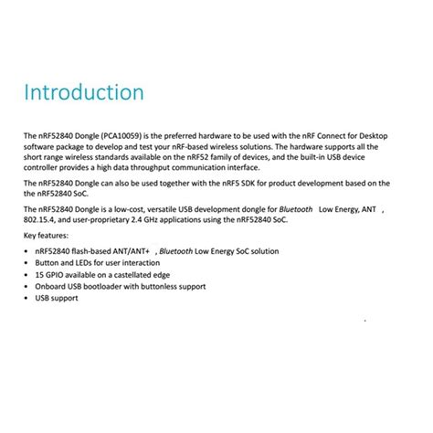 Nrf52840 Bluetooth Development Module Development Module Support Programming Rgb Led Green Led