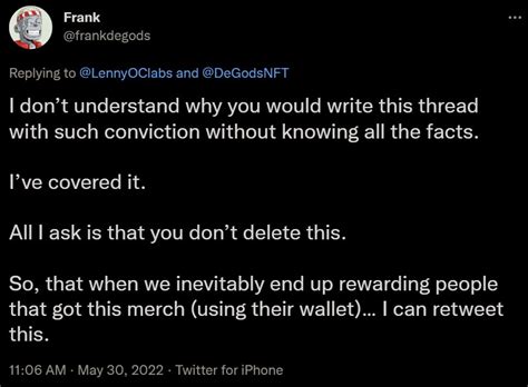DOOMbot On Twitter Did In Fact Bookmark It Back In May For DeGodsNFT Receipts