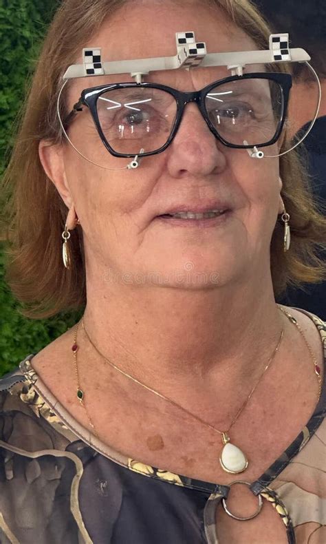 Woman With Glasses Testing Stock Image Image Of Clothing 362139075