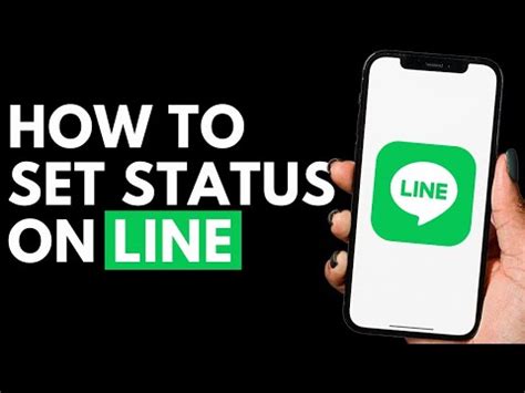 How To Set Status On Line App YouTube