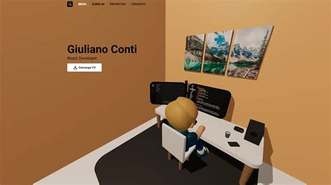 Github Giulianocontiportfolio 3d Portfolio 3d Using React And Threejs