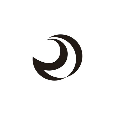 Letter Rd Curves Circle Symbol Geometric Logo Vector 21653004 Vector