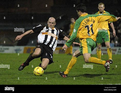 Grimsbys Stacy Coldicott L Gets In A Shot Depite A Challenge From