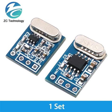 1 ชุด 2 ชิ้น 433 Mhz เครื่องส่งสัญญาณไร้สายโมดูล Syn115 Syn480r Ask Ook ชิป Pcb สําหรับ Arduino