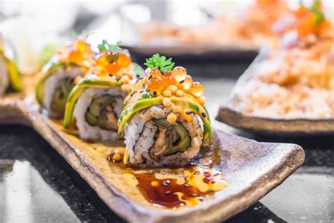 Premium Photo Avocado Roll Sushi