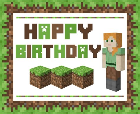 Minecraft Party Printables