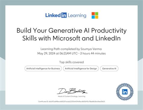 Soumya Verma On Linkedin Certificate Of Completion