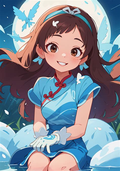 民国少女 美漫插画风 Ai绘画