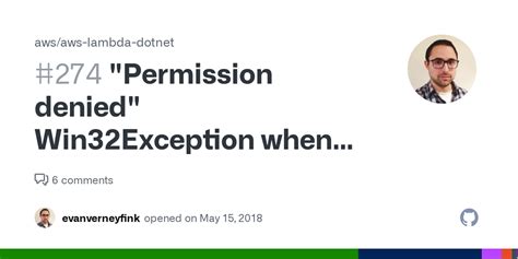 permission denied win32exception when using process start · issue