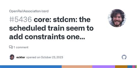 Core Stdcm The Scheduled Train Seem To Add Constraints One Block Too