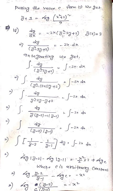 Solved First Order Equations Separable Equations In Exercises Course Hero