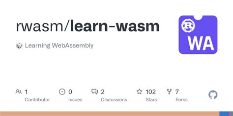 GitHub Rwasm Learn Wasm Learning WebAssembly