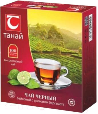 Tanay London с ароматом бергамота (100пак) Чай пакетированный купить в ...