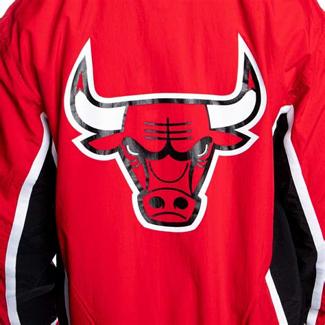Kurtka Mitchell And Ness Chicago Bulls Czerwona Authentic Warm Up Jacket