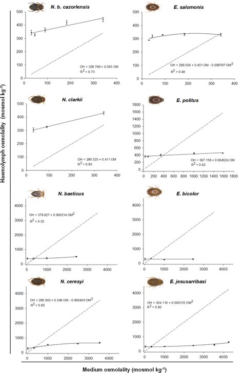 Relationship Between Osmotic Concentration Of The Haemolymph And The Download Scientific