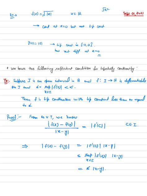 Lecture Notes For Ode By Dr Anil Kumar Pdf Real Analysis Mathematical Analysis