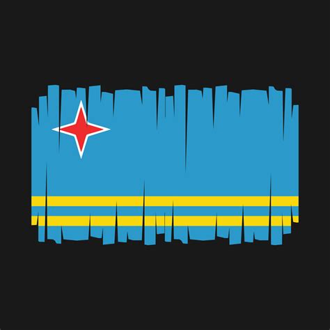 Aruba Flag Vector Vector Art At Vecteezy