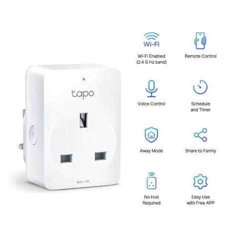 Tp Link Tapo Mini Smart Wi Fi Socket White