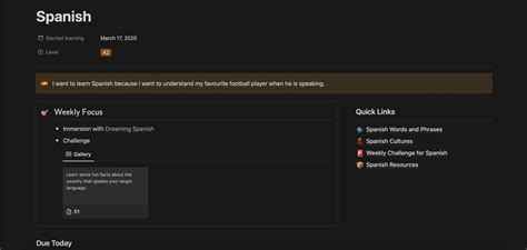 6 Notion Templates For Language Learners