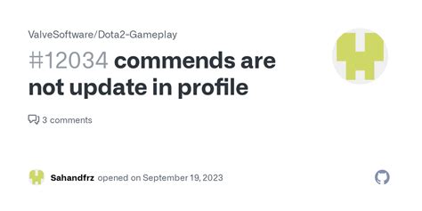Commends Are Not Update In Profile · Issue 12034 · Valvesoftwaredota2