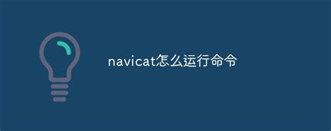 navicat怎么运行命令 叮当号